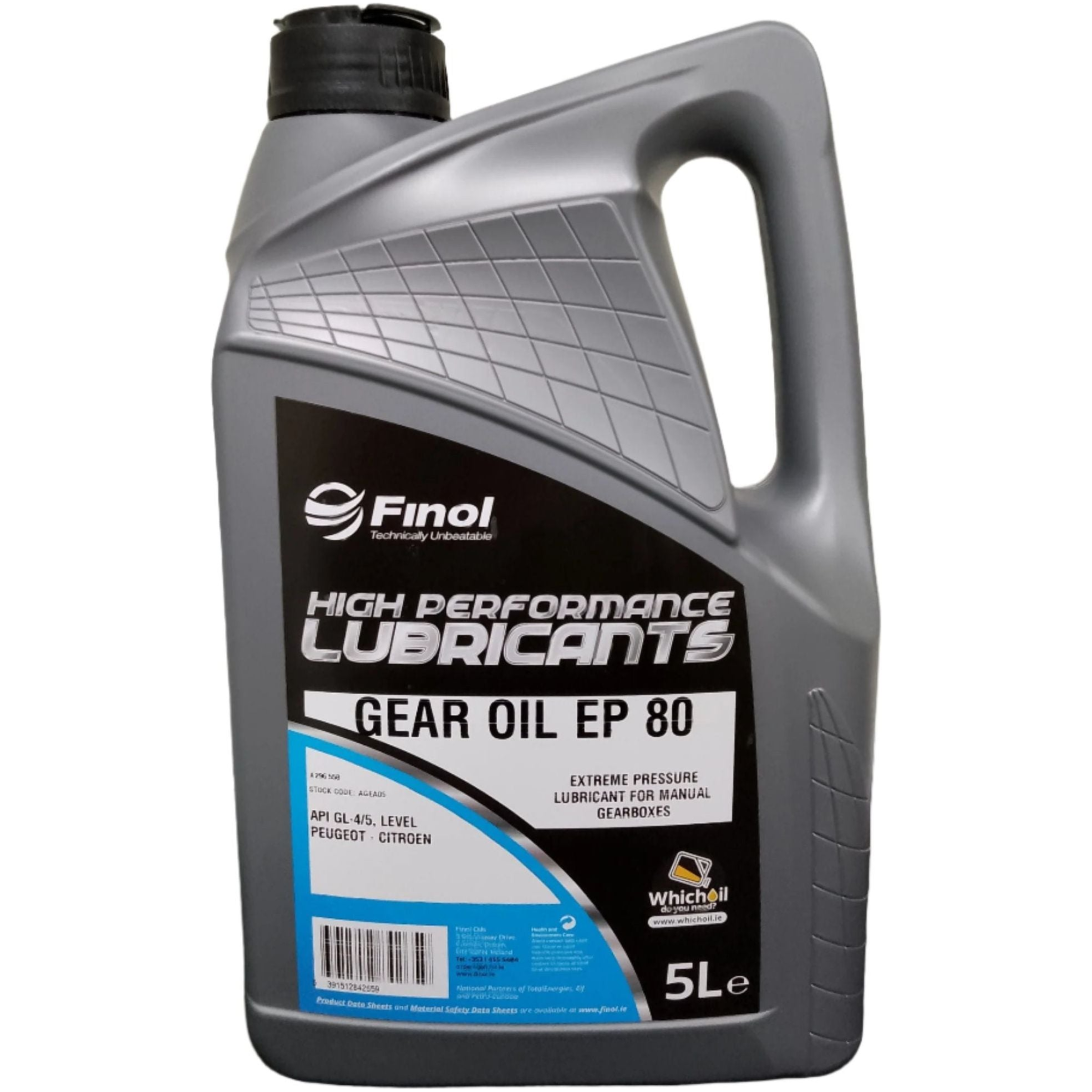 Buy Now Finol Gear Oil EP 80 - 5L at Ted Johnsons | Naas, Ireland