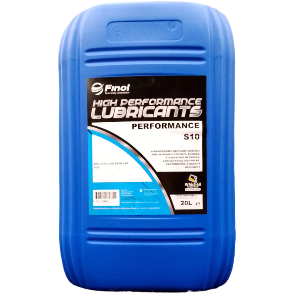 Buy Finol Performance Hydraulic Oil S10-20L at Ted Johnsons | Ireland