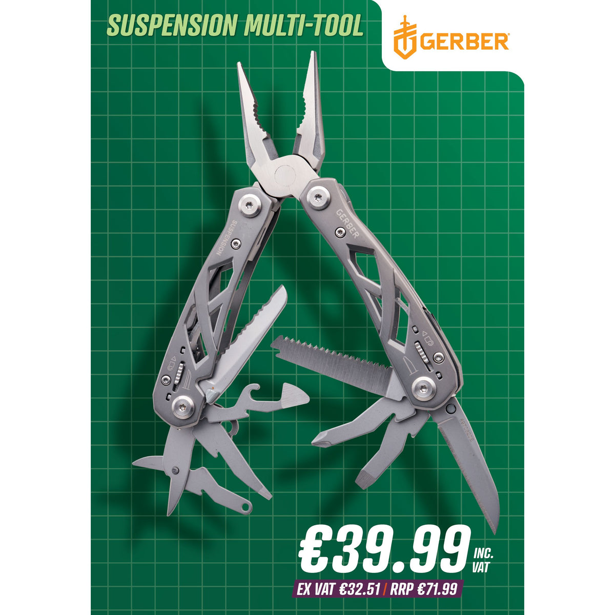 Gerber Suspension Multi-Tool | TedJohnsons.ie – Ted Johnsons