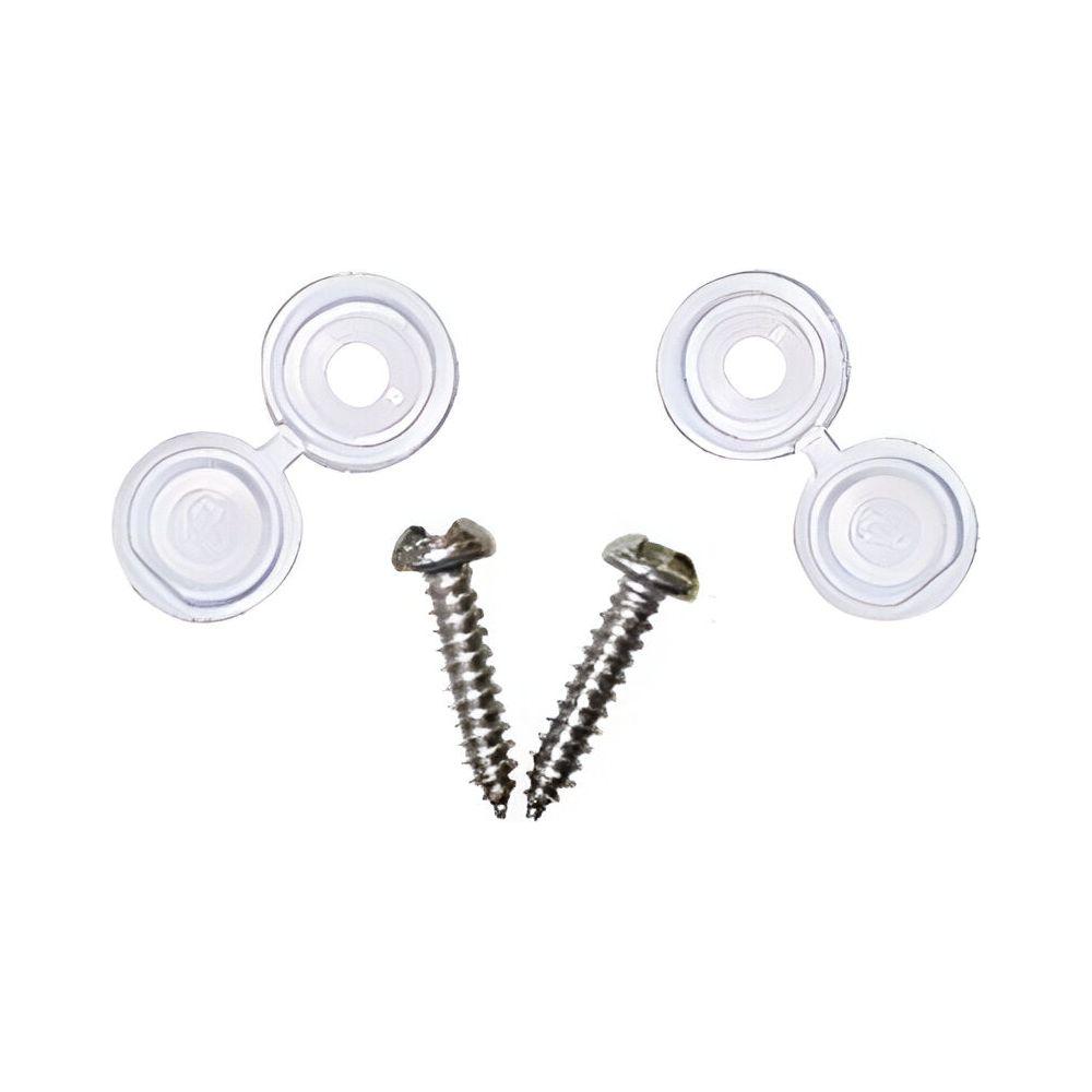 Buy Wot-Nots Number Plate Security Caps & Screws-White at Ted Johnsons