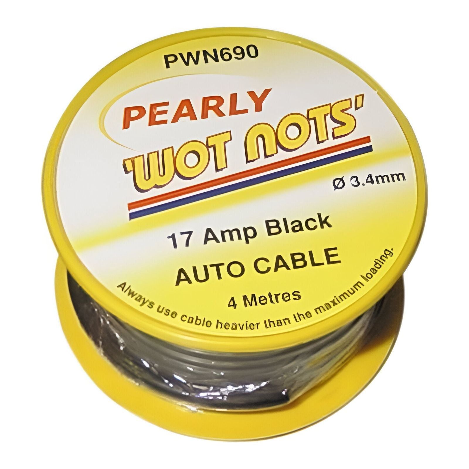 Buy Wot-Nots Wiring Cable Single 17ampX4m-Black at Ted Johnsons
