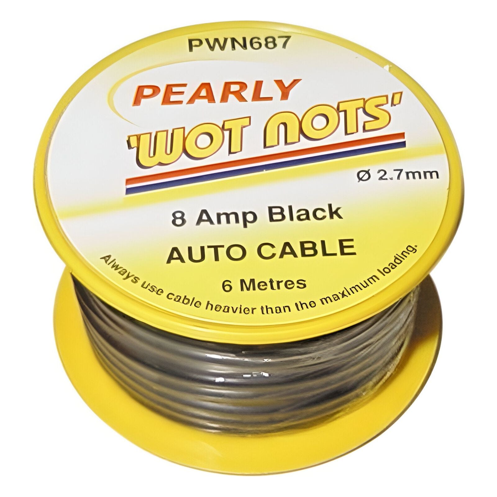 Buy Wot-Nots Wiring Cable Single 8amp X 6m - Black at Ted Johnsons