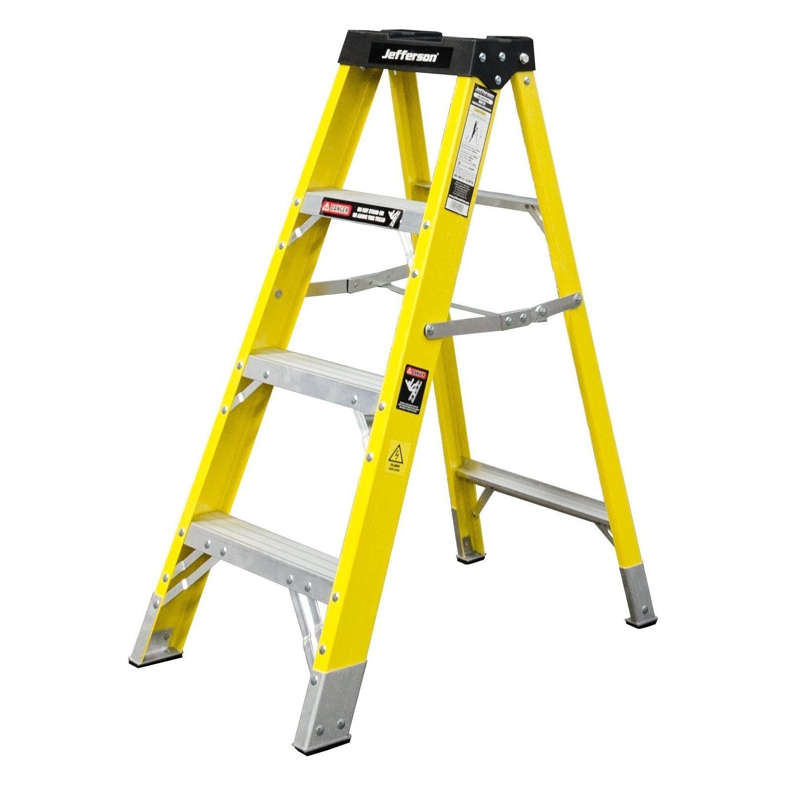 Jefferson Ladder- 4-Tread Fibreglass Jefferson l TedJohnsons.ie